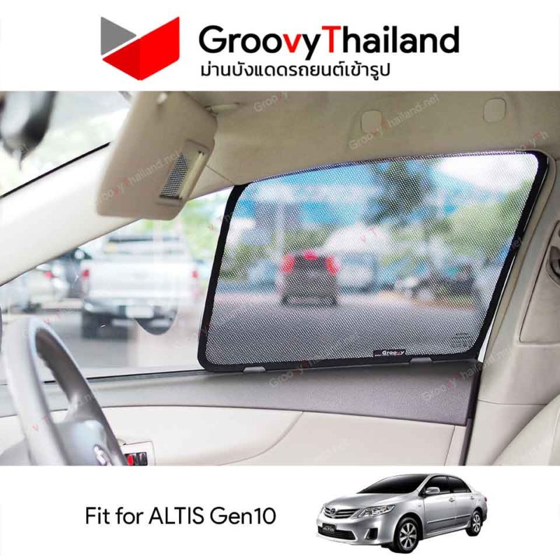 TOYOTA ALTIS Gen10 (4 pcs) - Groovy Thailand ม่านบังแดดรถเข้ารูป