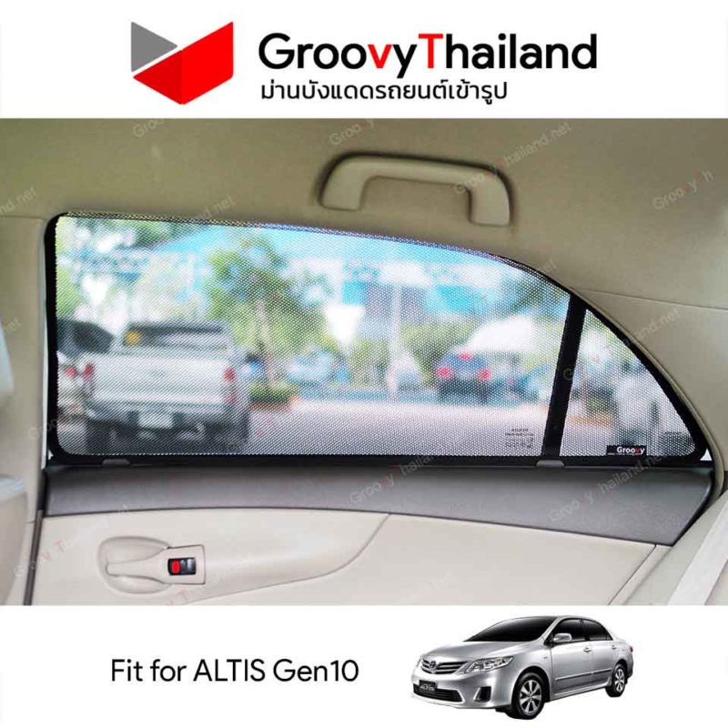 TOYOTA ALTIS Gen10 (4 pcs) - Groovy Thailand ม่านบังแดดรถเข้ารูป